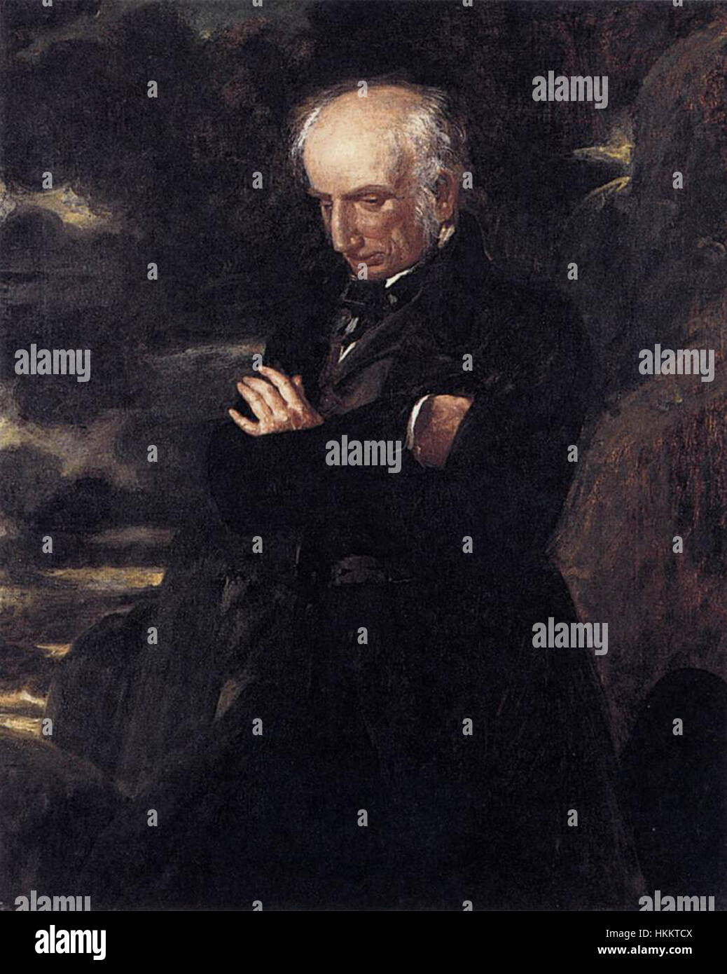 'Wordsworth on Helvellyn' by Benjamin Robert Haydon depicts the poet ...