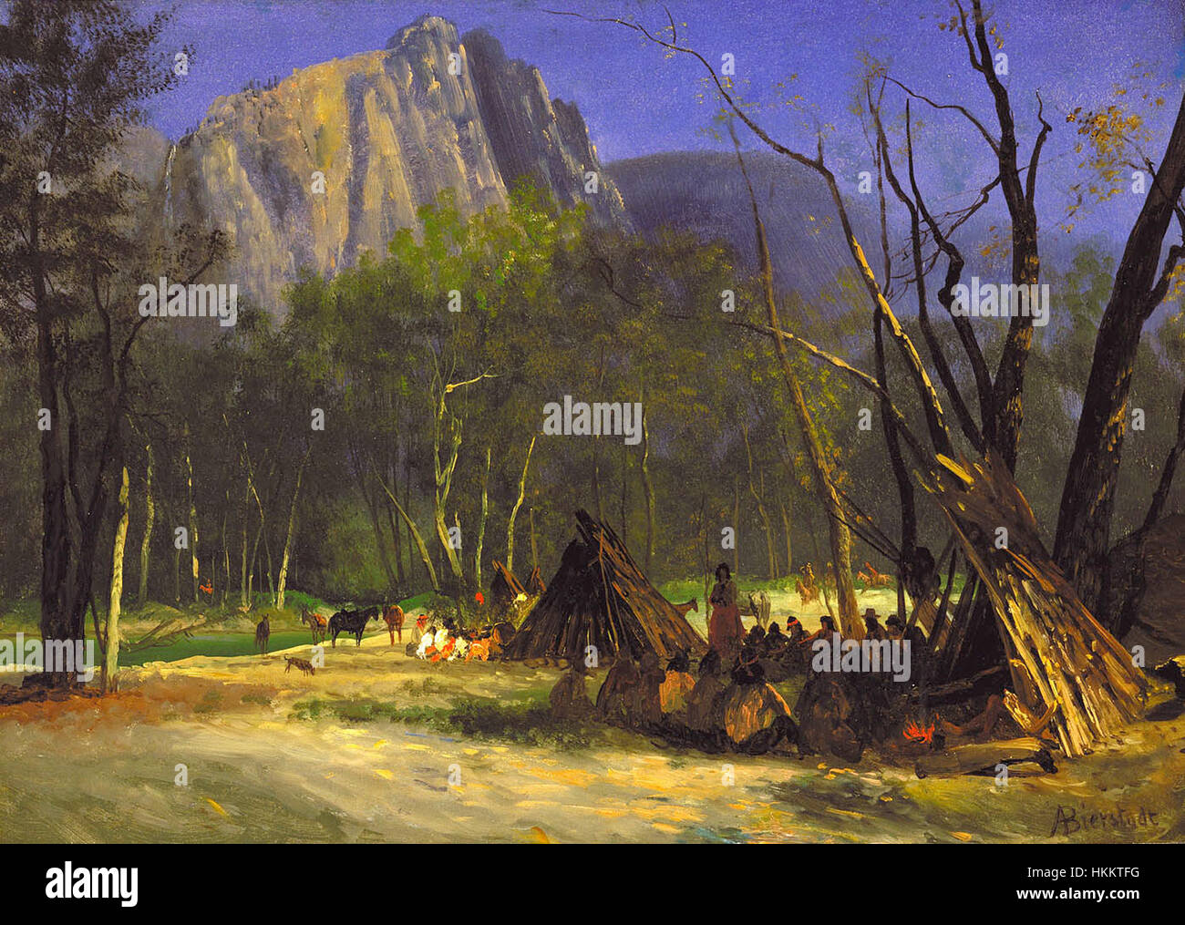 Albert Bierstadt’s 'Indians in Council' depicts Native American leaders ...