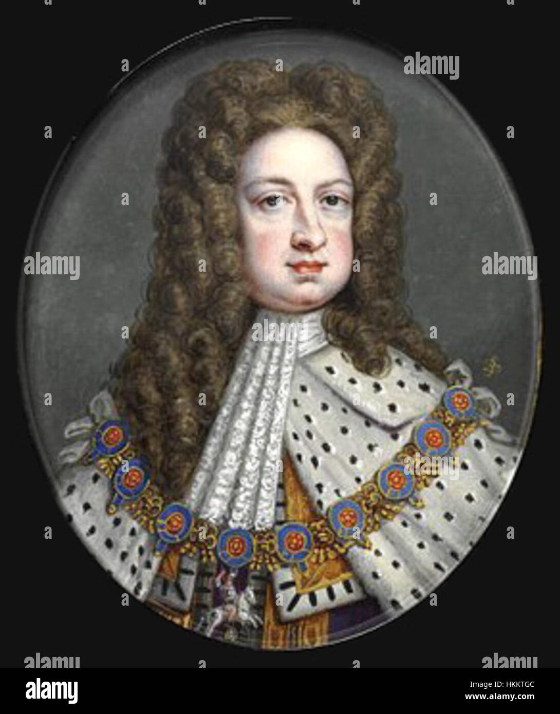 'King George I' by Bernard Lens is an oil painting from 1718 that ...