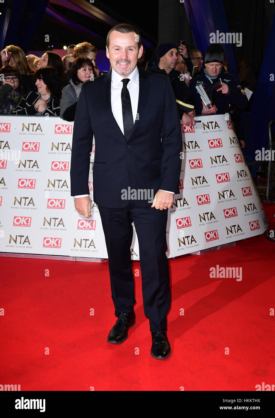 Ryan Moloney arriving at the National Television Awards 2017, held at ...