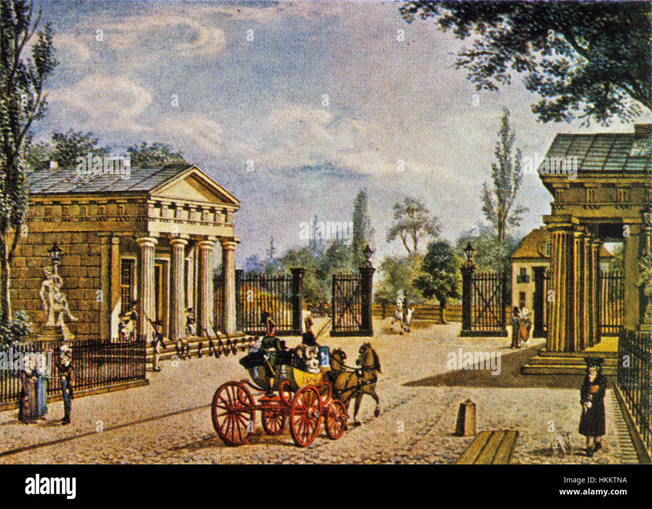 The 1820 painting 'Berlin Potsdamer Tor' offers a glimpse into Berlin's ...