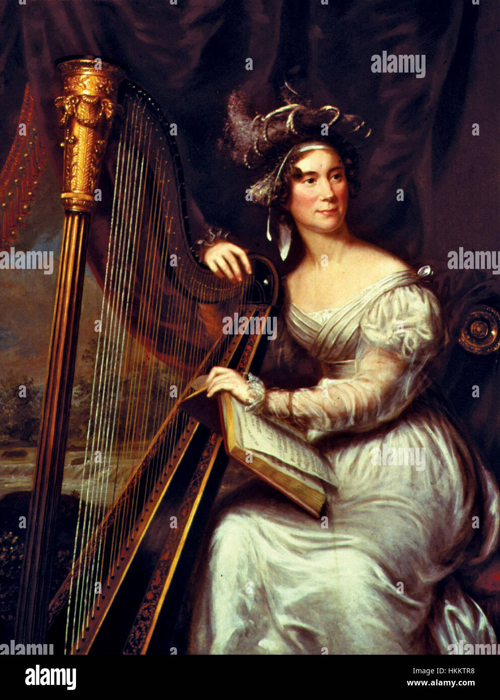 Charles Bird King portrait of Louisa Adams Stock Photo - Alamy