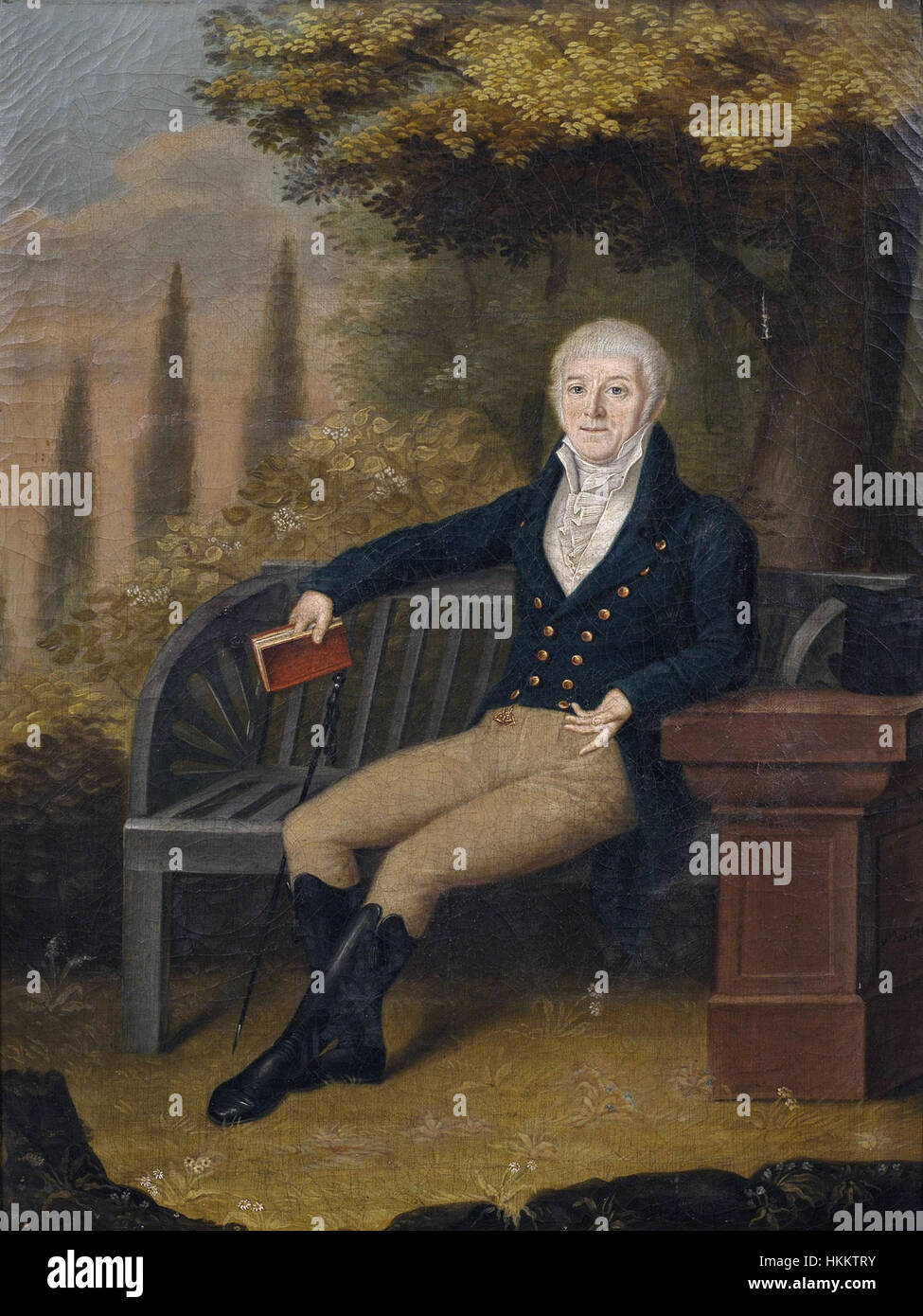 This portrait of Christian Gottlob Ebner depicts the German composer ...