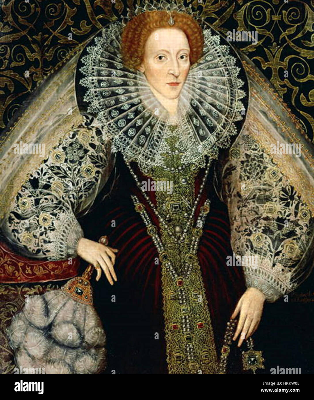 Elizabeth i portrait 1590 hi-res stock photography and images - Alamy