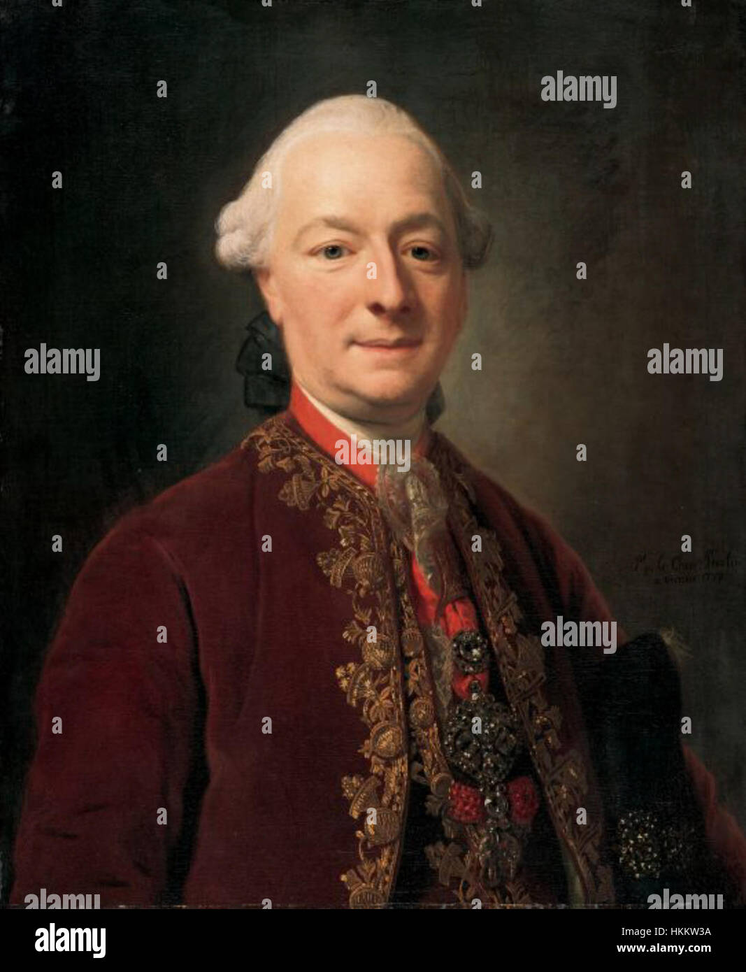 This portrait of Franz Josef I, ruler of Liechtenstein, captures his ...
