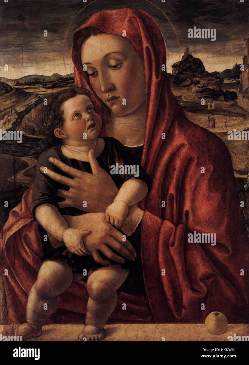 Giovanni Bellini's 'Madonna with Child Standing on a Parapet' depicts ...