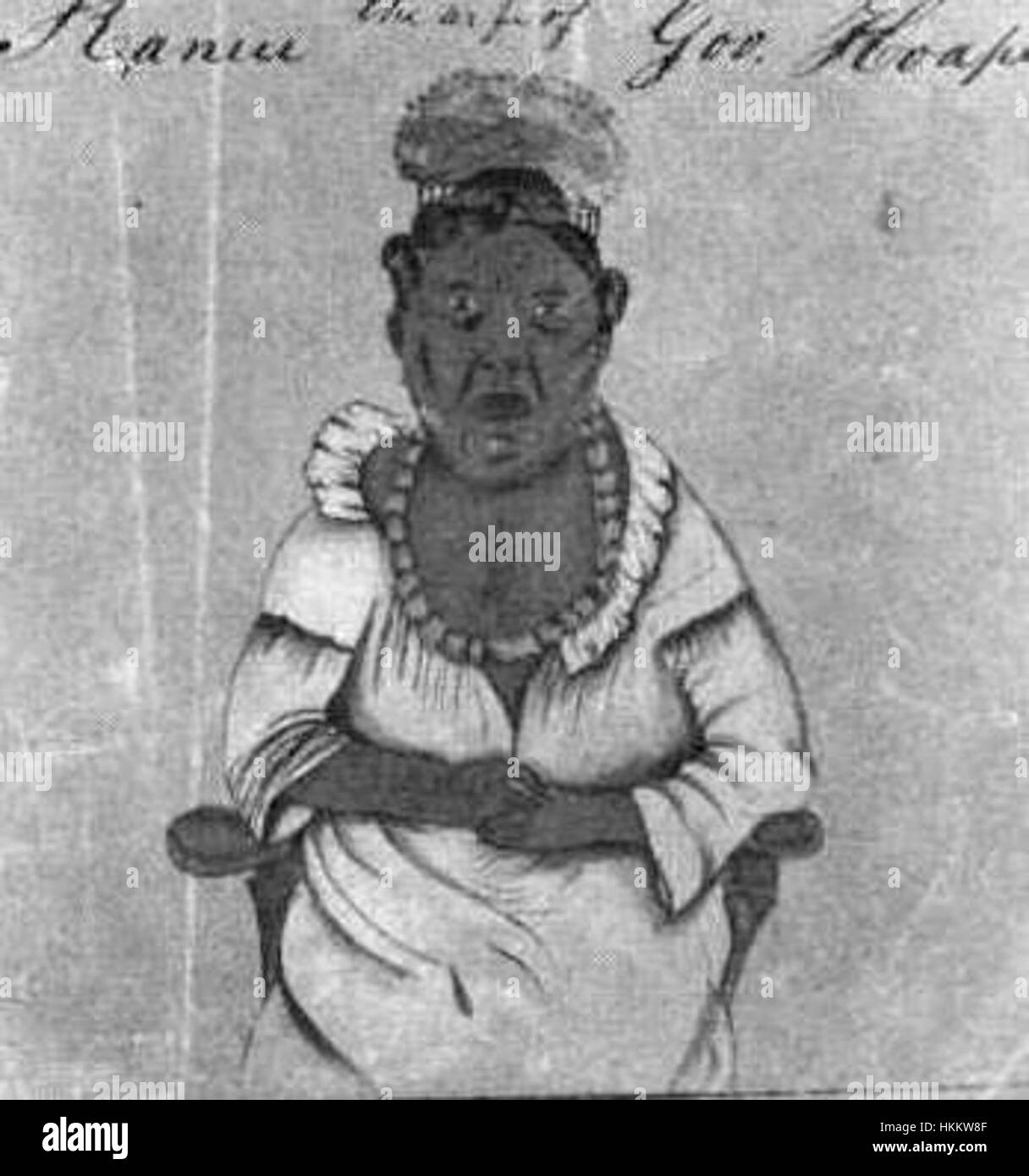 *Hoapiliwahine* by C. C. Armstrong is a historical portrait that ...