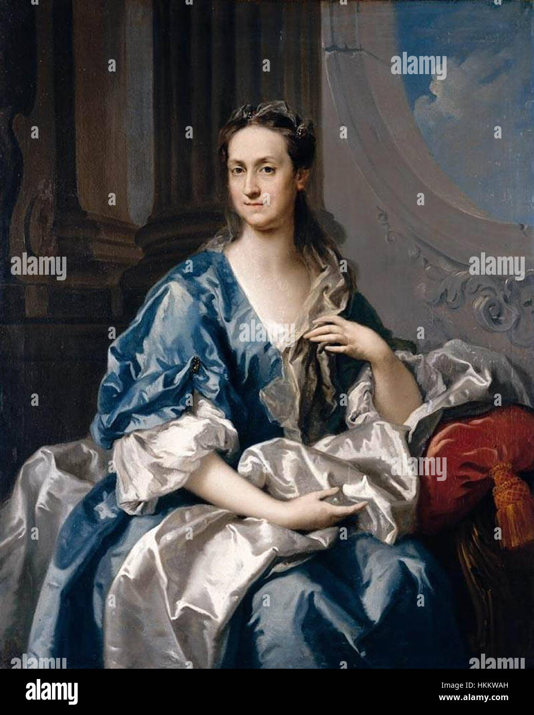 A portrait titled 'Portrait of a Lady' by Jacopo Amigoni, a Venetian ...