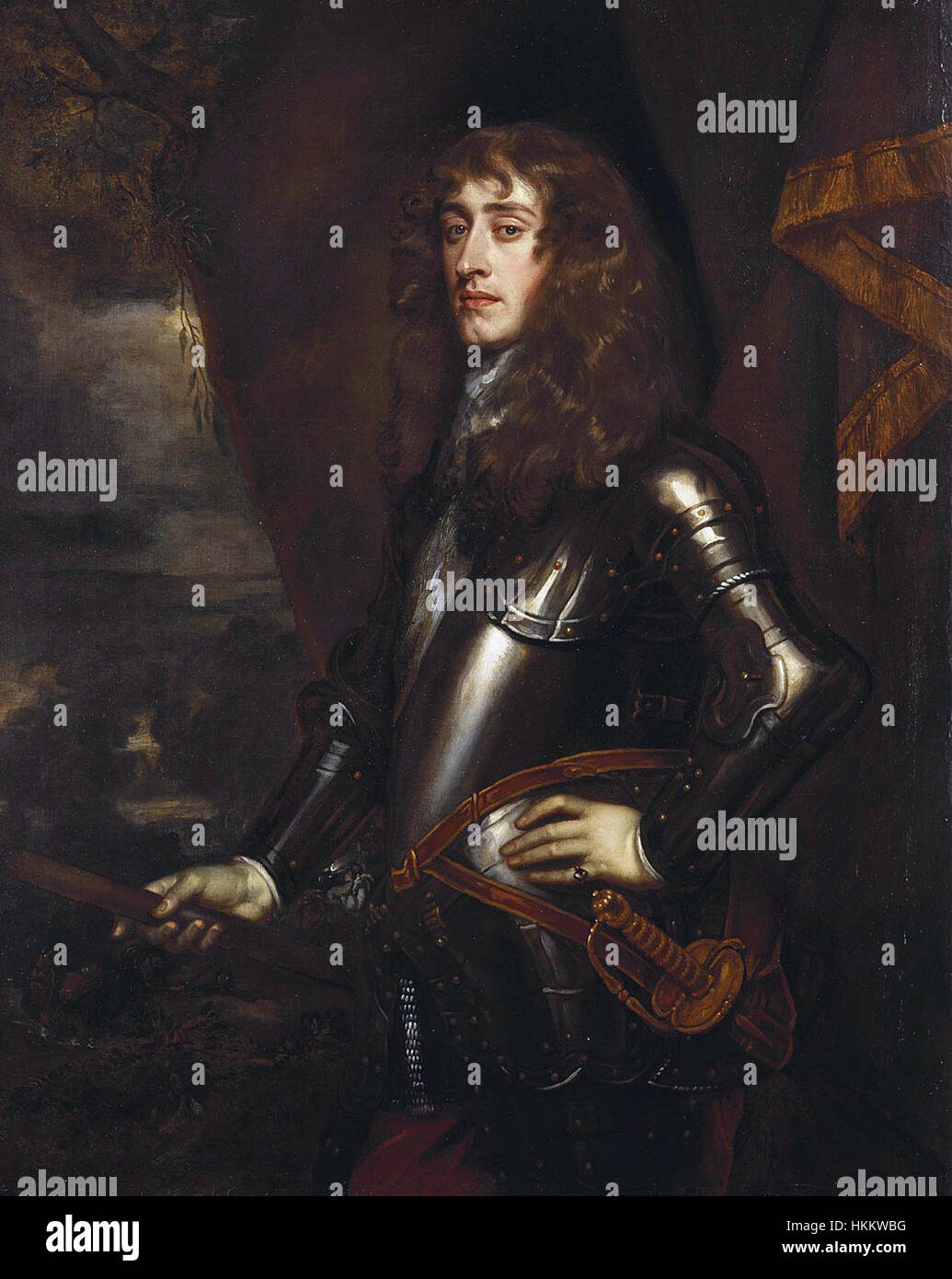 This portrait, painted by Peter Lely around 1665, depicts James II when ...