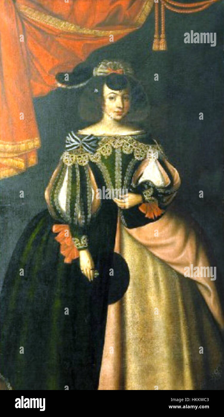 Joana de Braganza, an 18th-century Portuguese princess, is depicted in ...