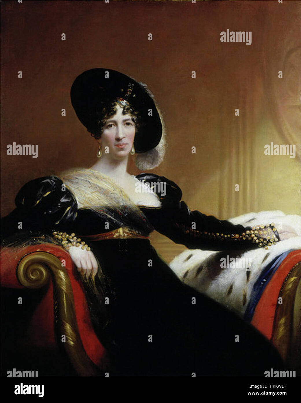 This portrait by James Lonsdale from 1815 depicts Lady Anne Hamilton, a ...