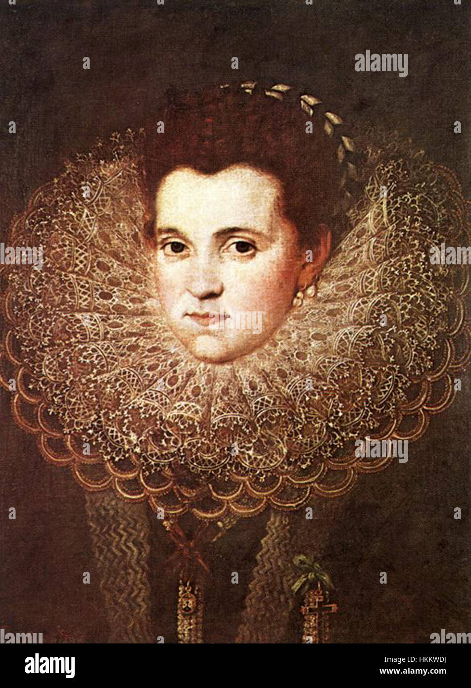 Juan Pantoja de la Cruz’s portrait, c. 1600, reflects the Baroque style ...