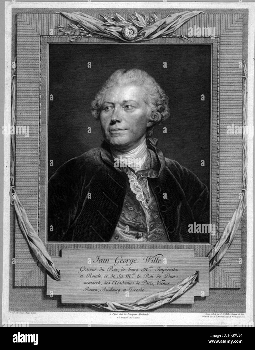 Johann Georg Wille, a renowned 18th-century German engraver, is ...