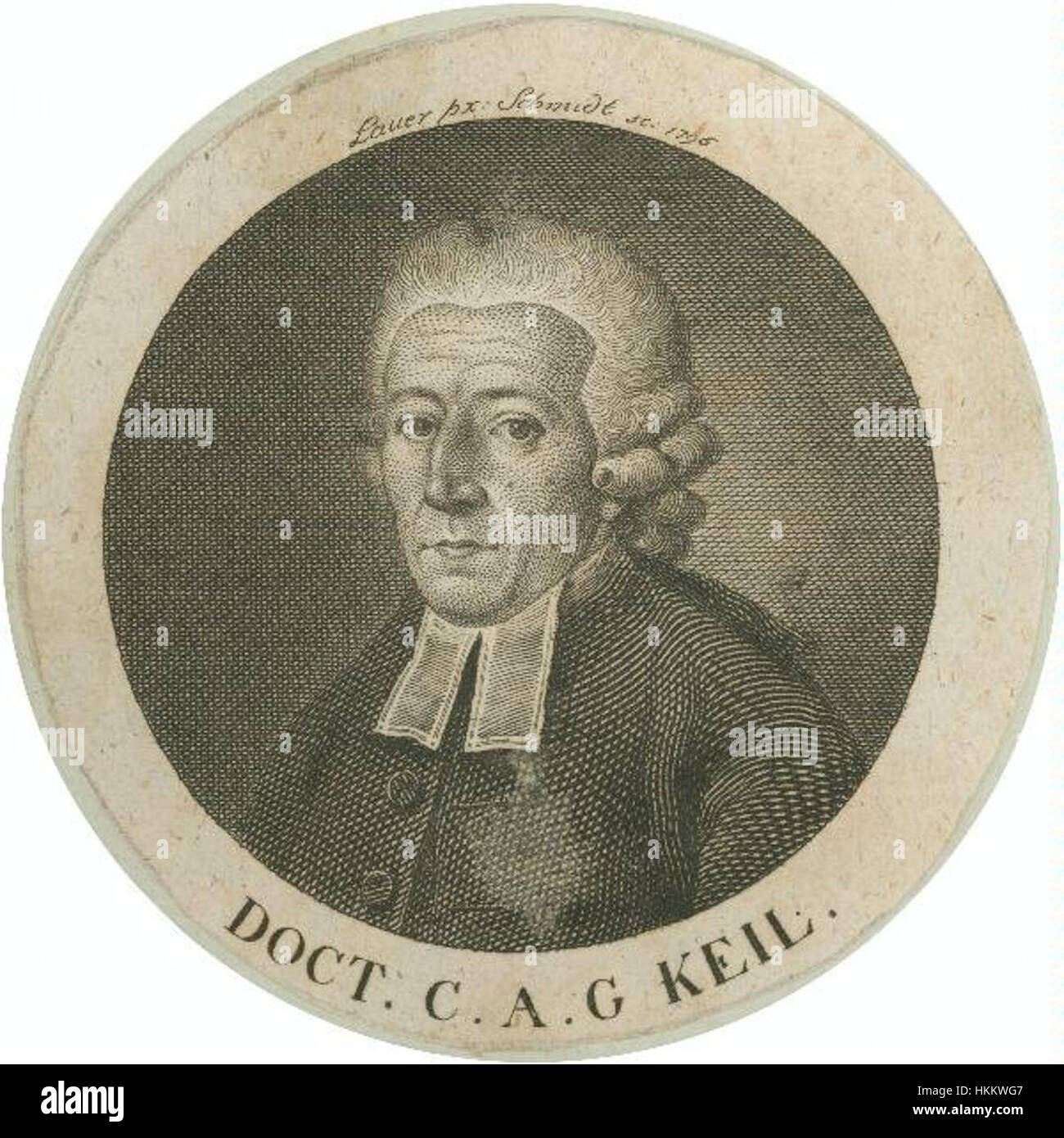 A painting by Karl August Keil, capturing a historical subject with ...