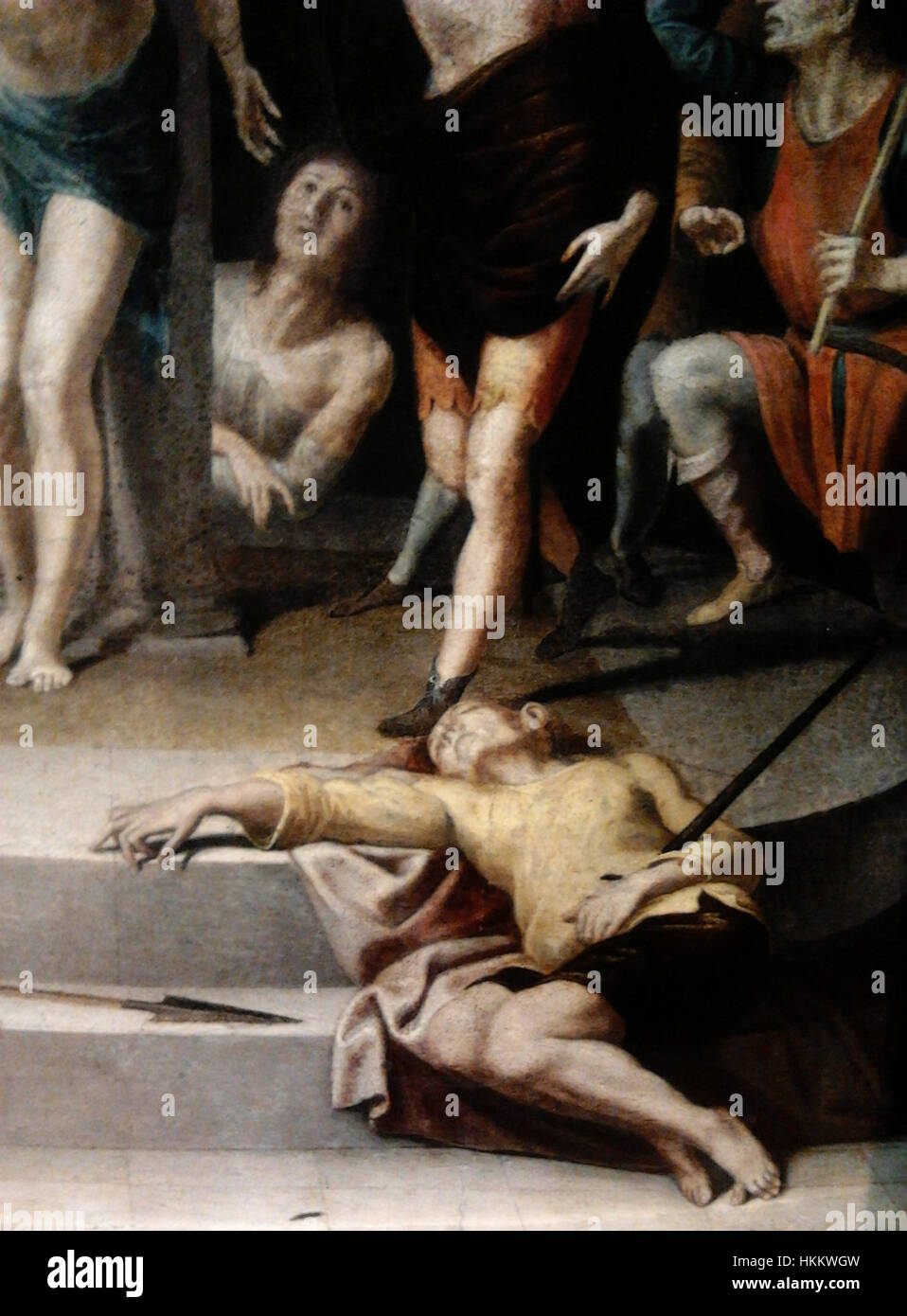 This detailed depiction of *The Flagellation of Christ* by Kempener ...