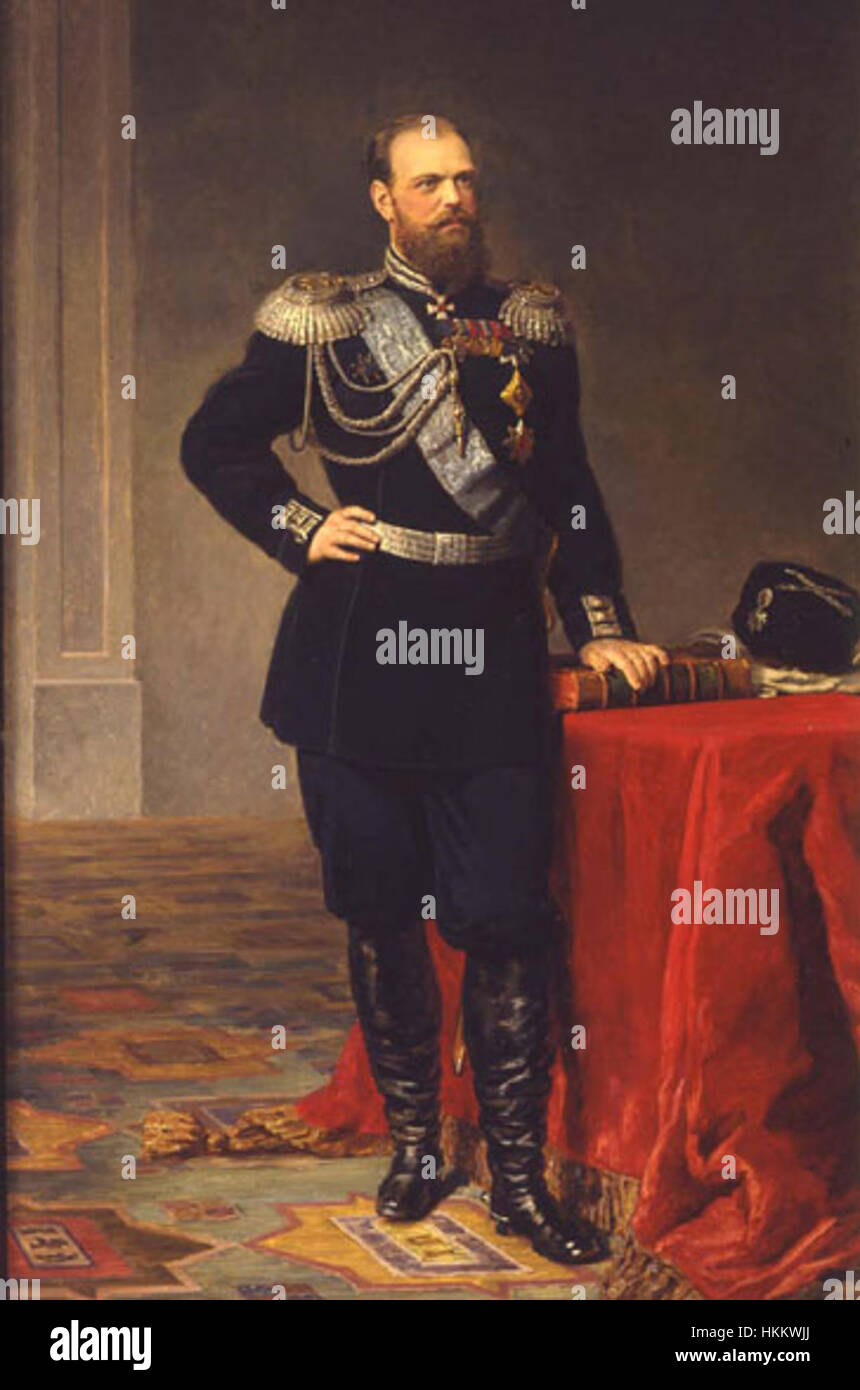 This painting by Ahlstedt depicts Alexander III, the Russian Tsar known ...
