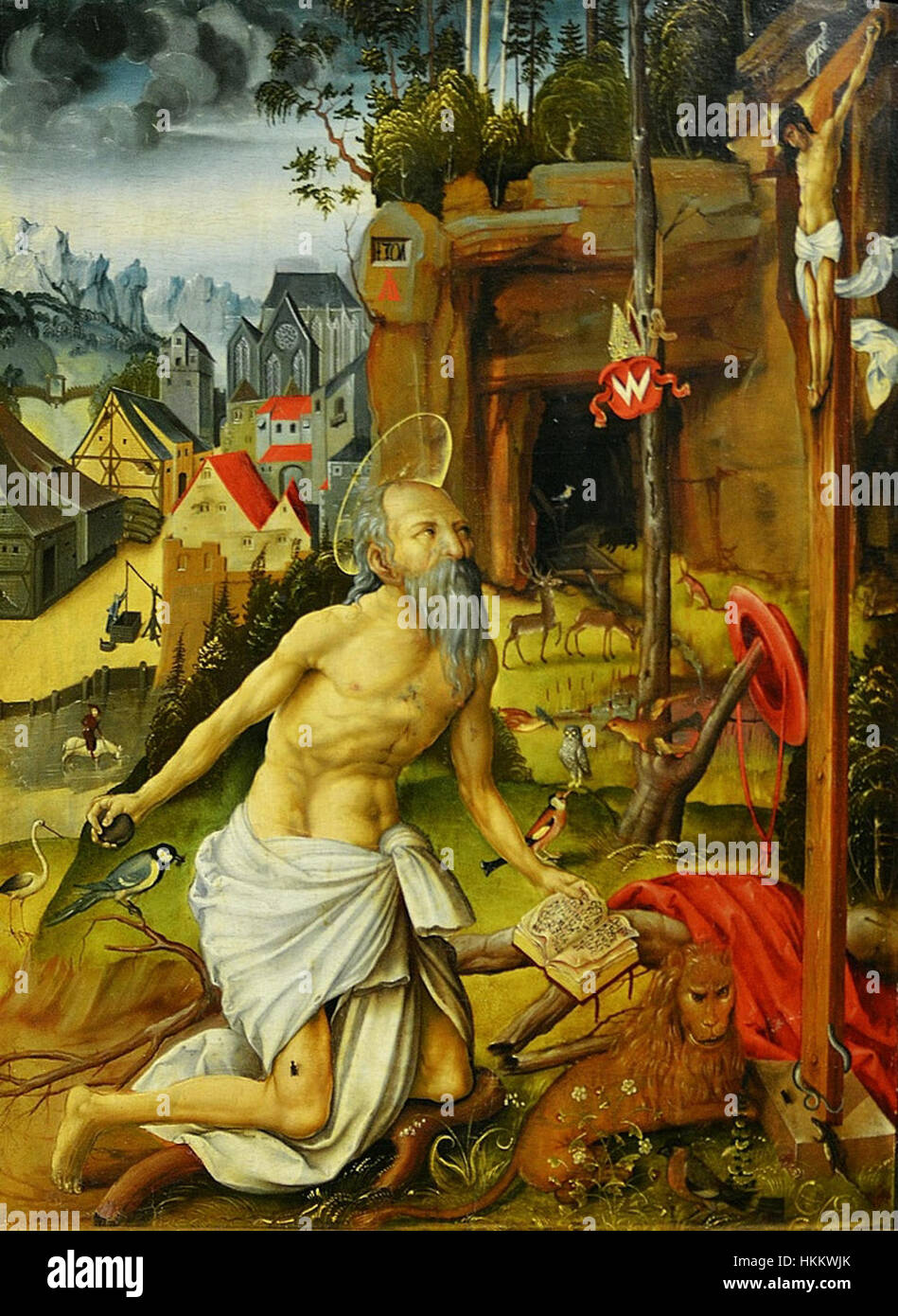 'Saint Jerome' by Lancz is a fine example of Renaissance religious art ...