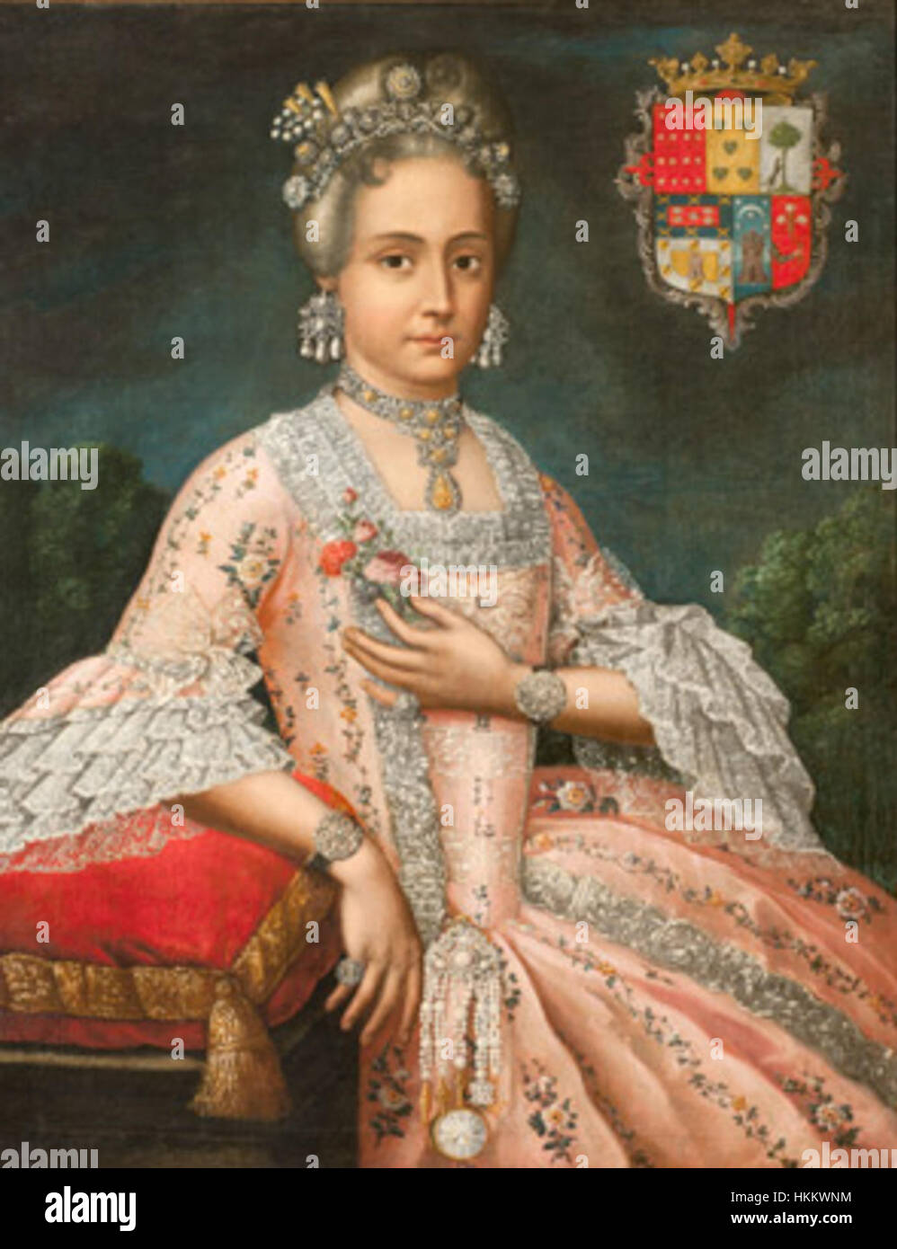Maria Salazar Condesa Monteblanco, painted between 1765-1770, is a ...