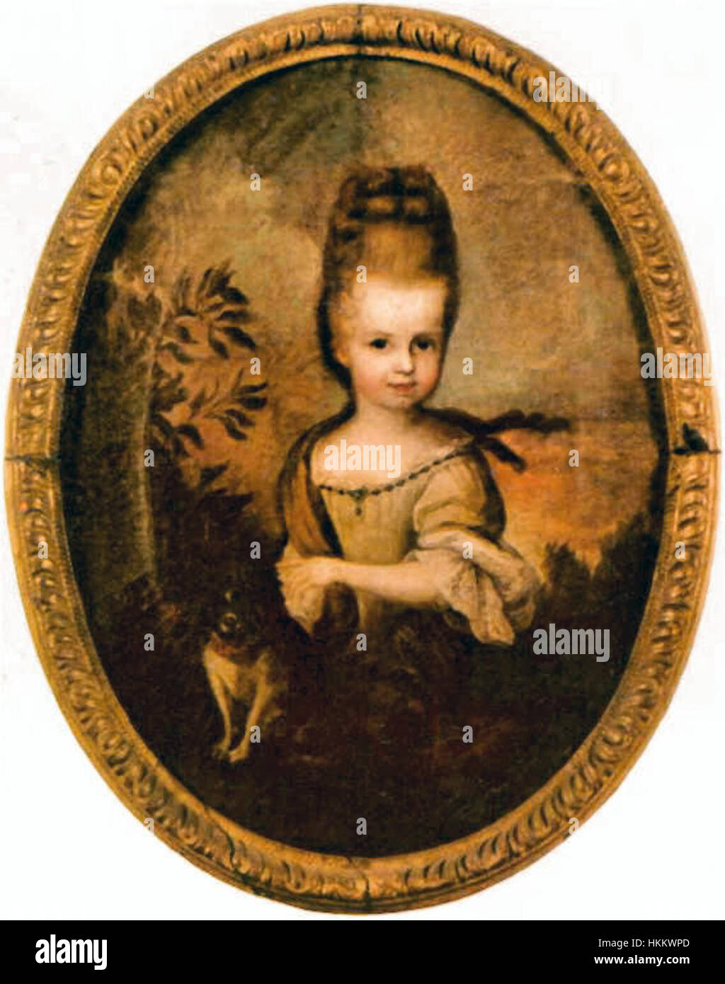 This portrait of Maria Luisa of Savoy, painted by an unknown artist ...