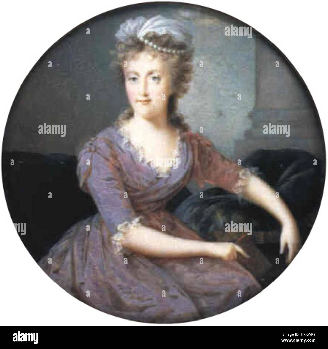 This portrait, titled 'Maria Carolina,' features Queen Maria Carolina ...