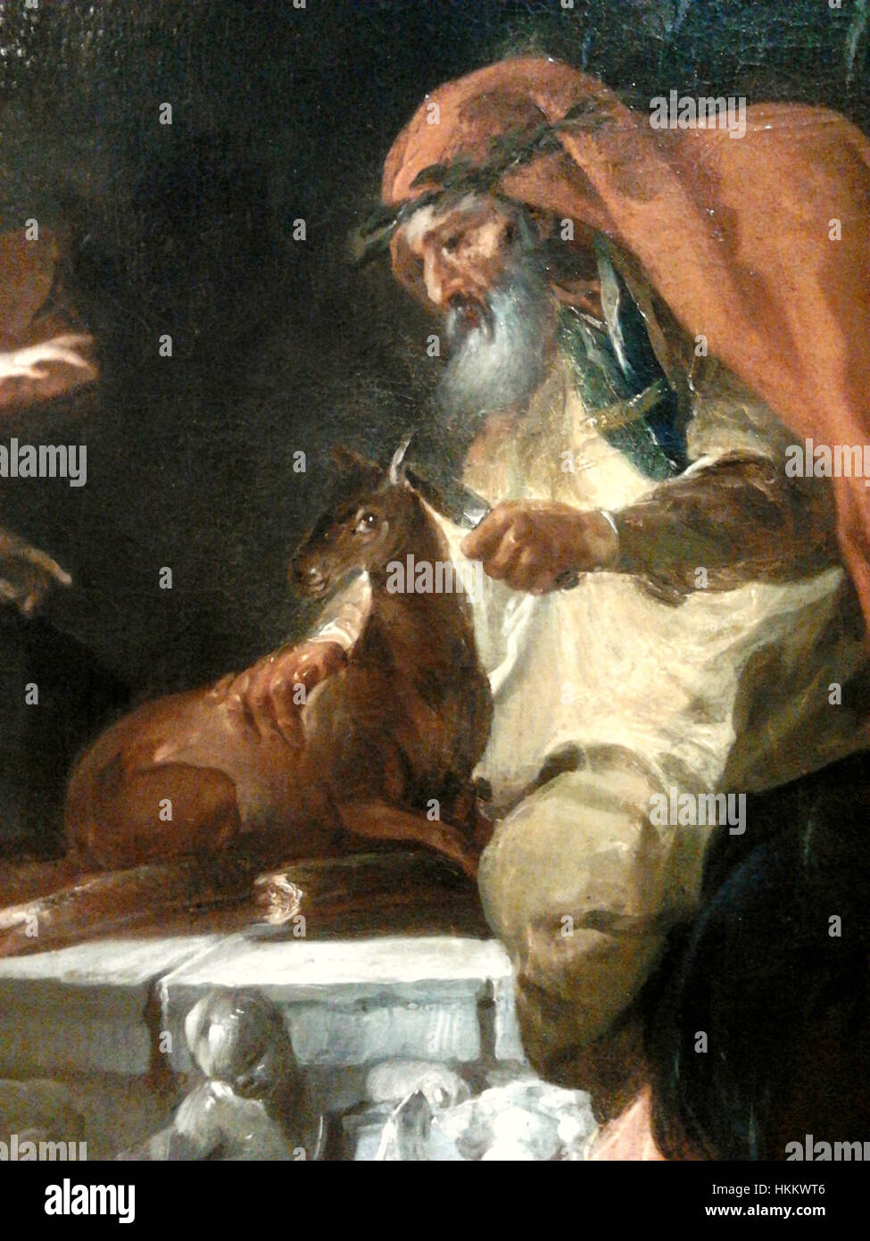 The painting 'Sacrifice of Iphigenia' by Maulbertsch captures the ...