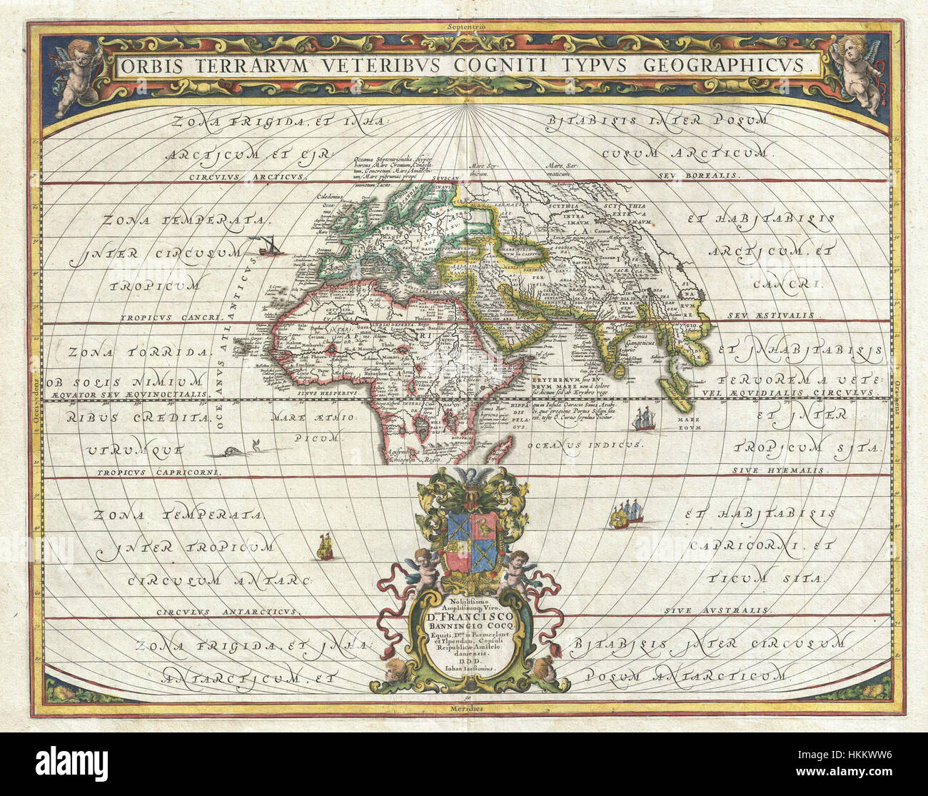 This 1650 map by Jansson illustrates the ancient world as understood in ...
