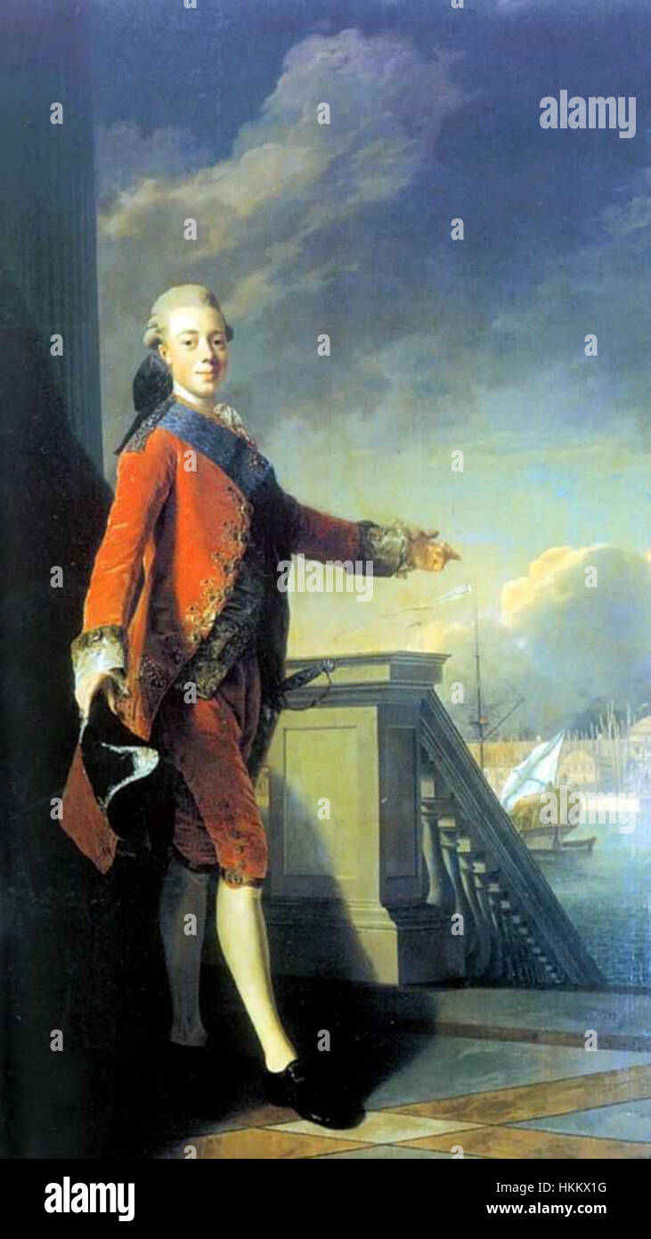 The portrait of Paul I by Roslin captures the likeness of the Russian ...