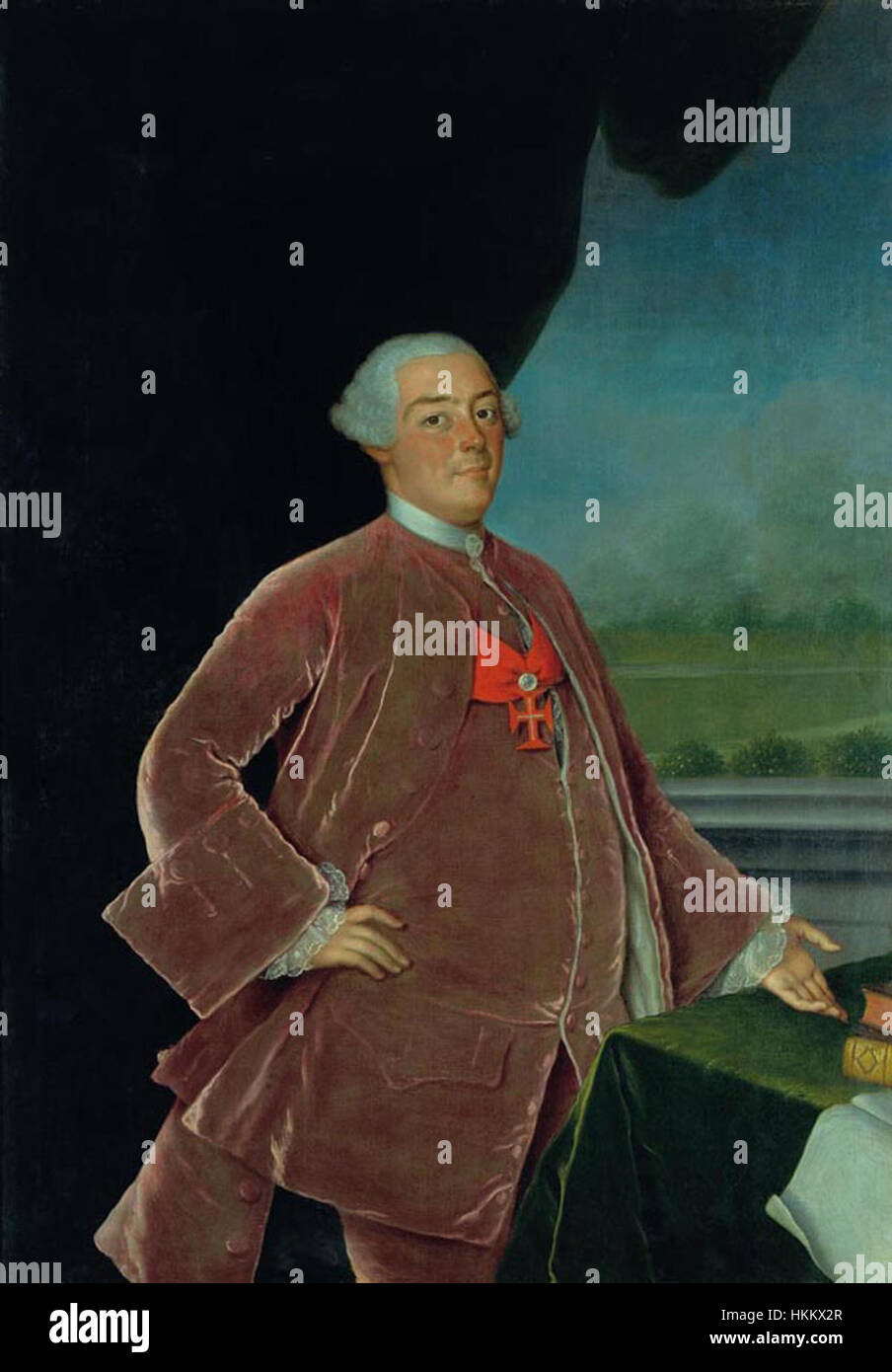 The painting of King Pedro III of Portugal showcases his regal ...