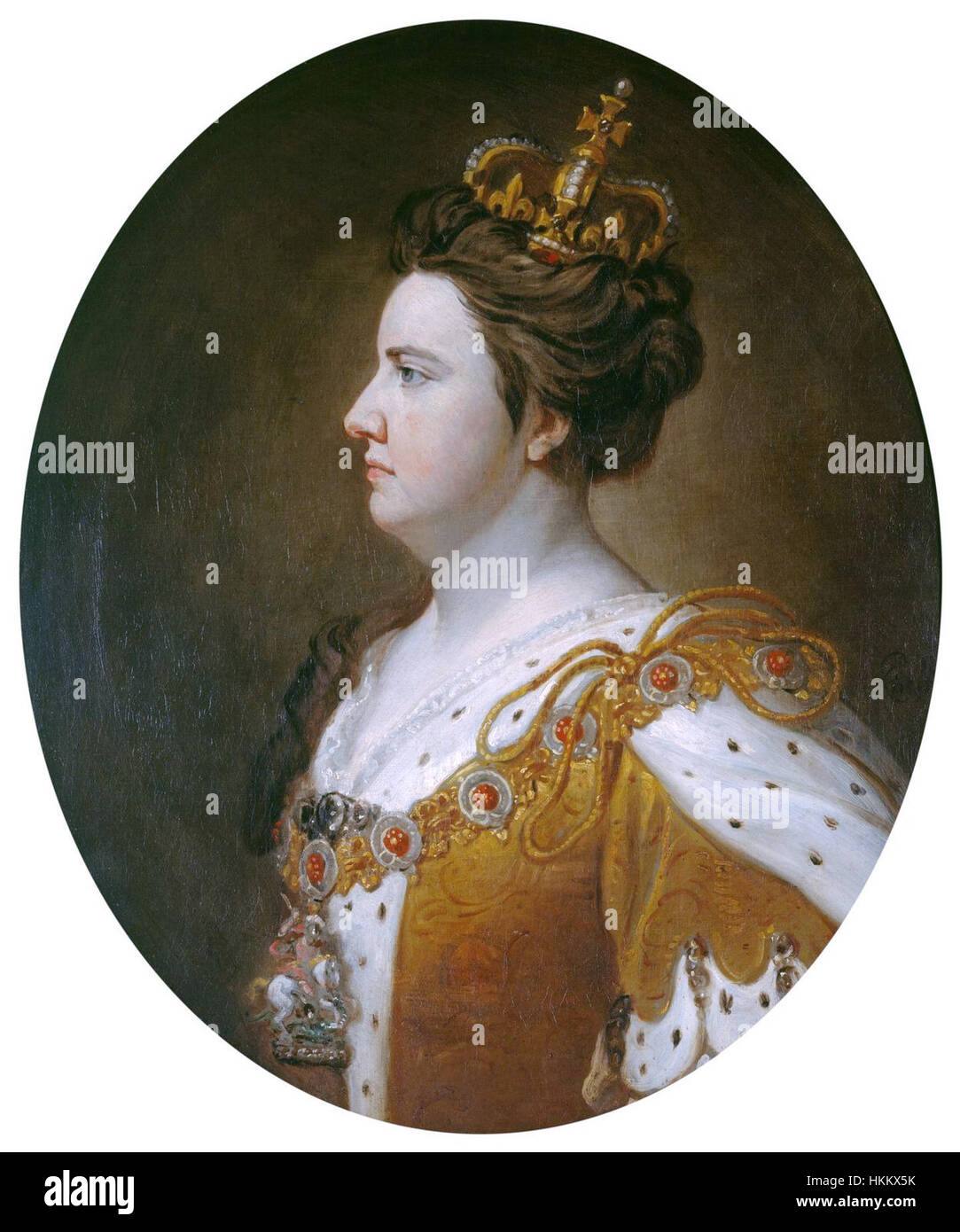 This portrait of Queen Anne, painted by Kneller between 1702-04 ...