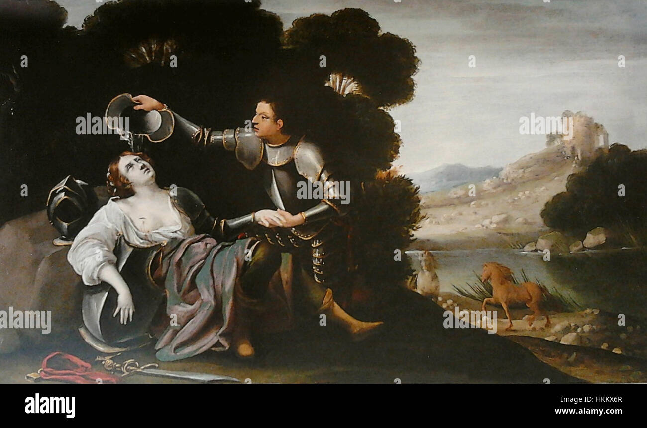 Roman Baptism of Clorinda Stock Photo - Alamy