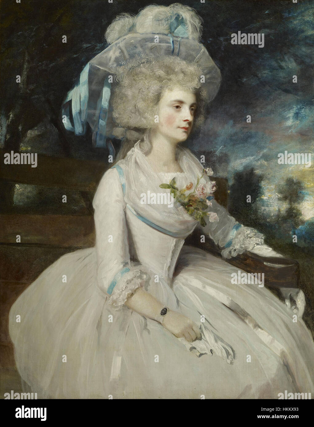 A portrait of Selina, Lady Skipwith, painted by Sir Joshua Reynolds in ...
