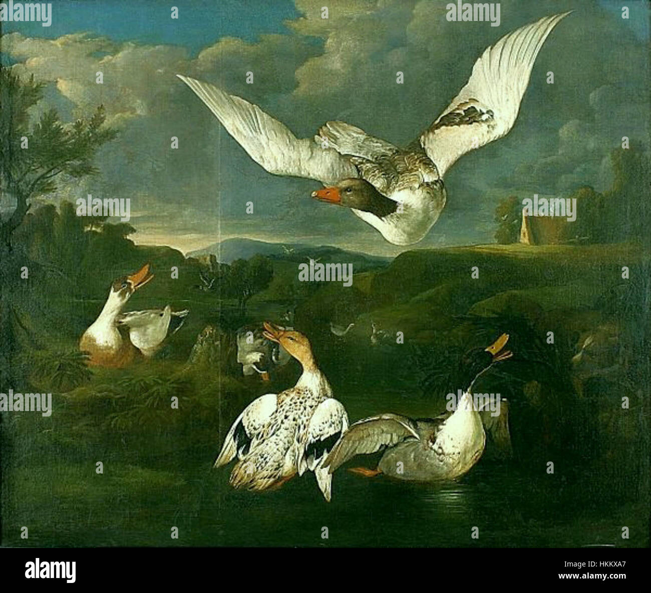Natural environment landscape depiction 1600s art hi-res stock ...