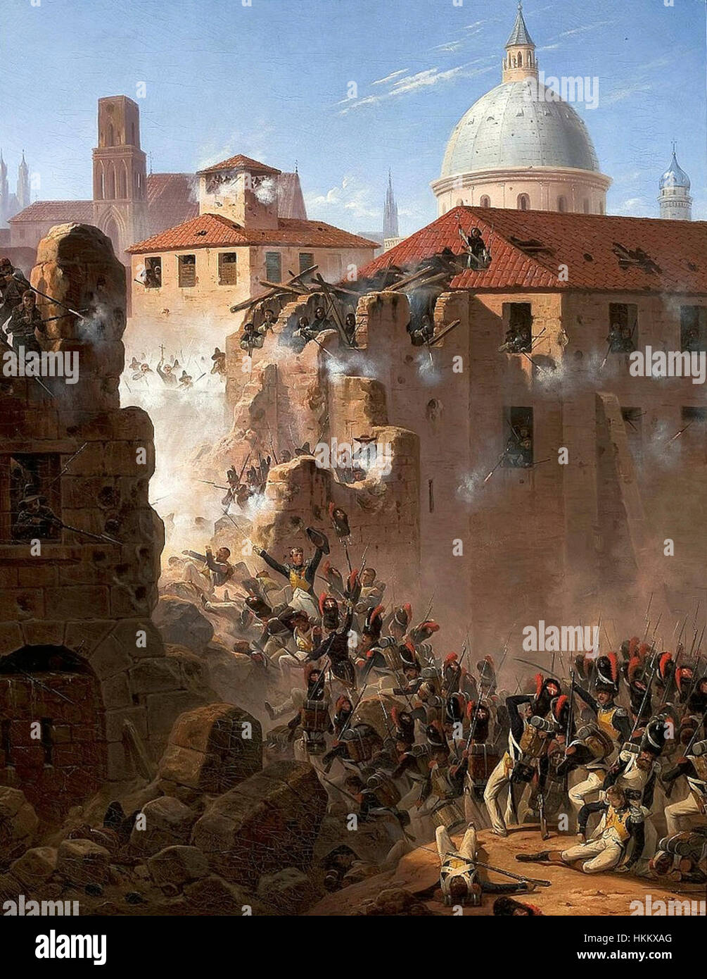 *Assault on Saragossa* by Wojciech Suchodolski depicts a dramatic ...
