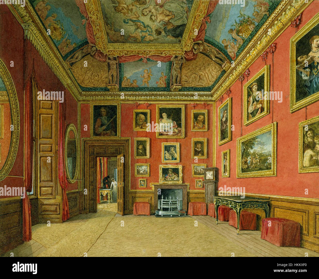 Charles Wild’s 1816 depiction of Windsor Castle’s King's Dressing Room ...