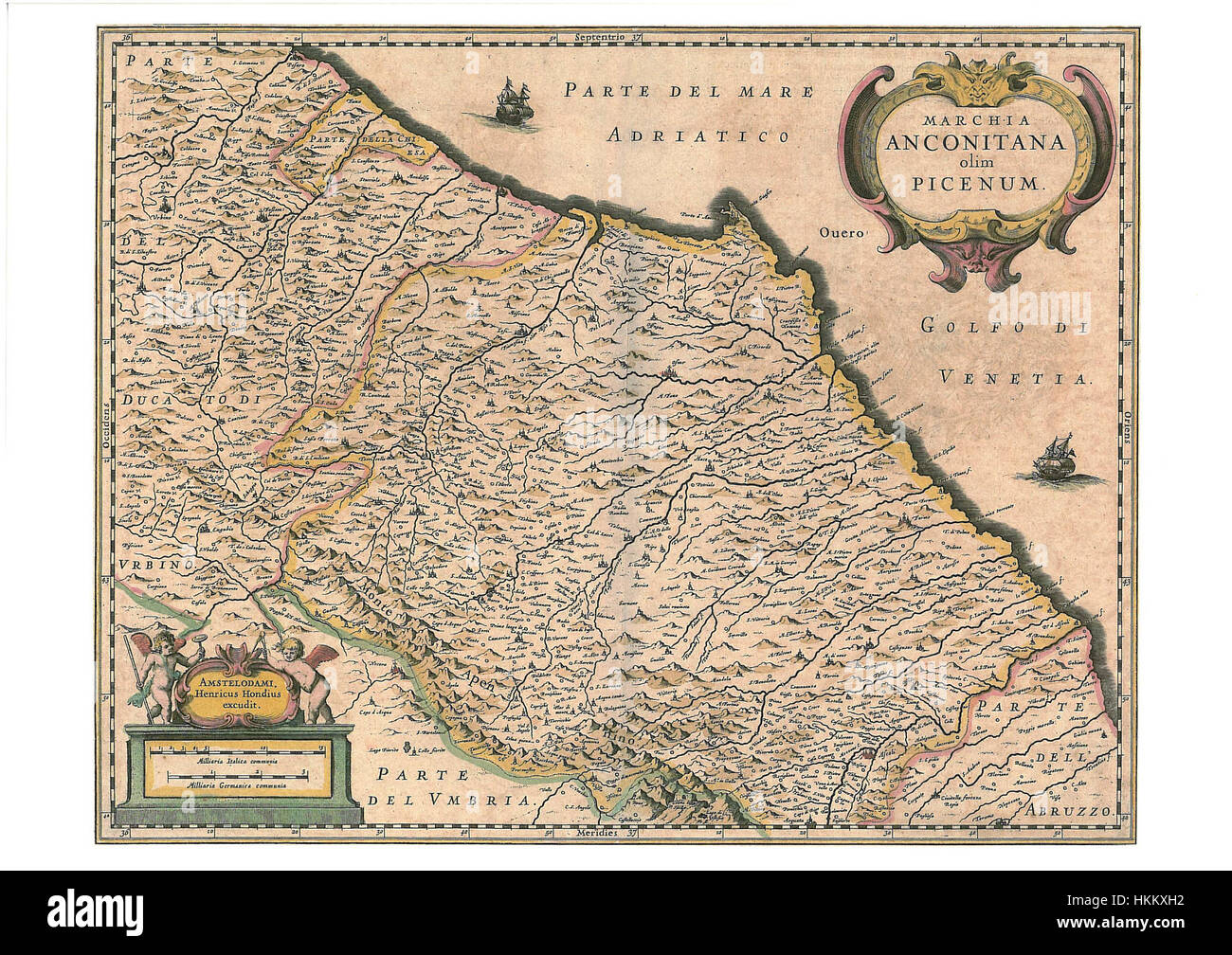 This 1635 map, created by Henricus Hondius and Jan Jansson, shows the ...