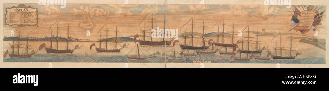 The 1768 Perspective of Boston, created by Christian Remick, offers a ...