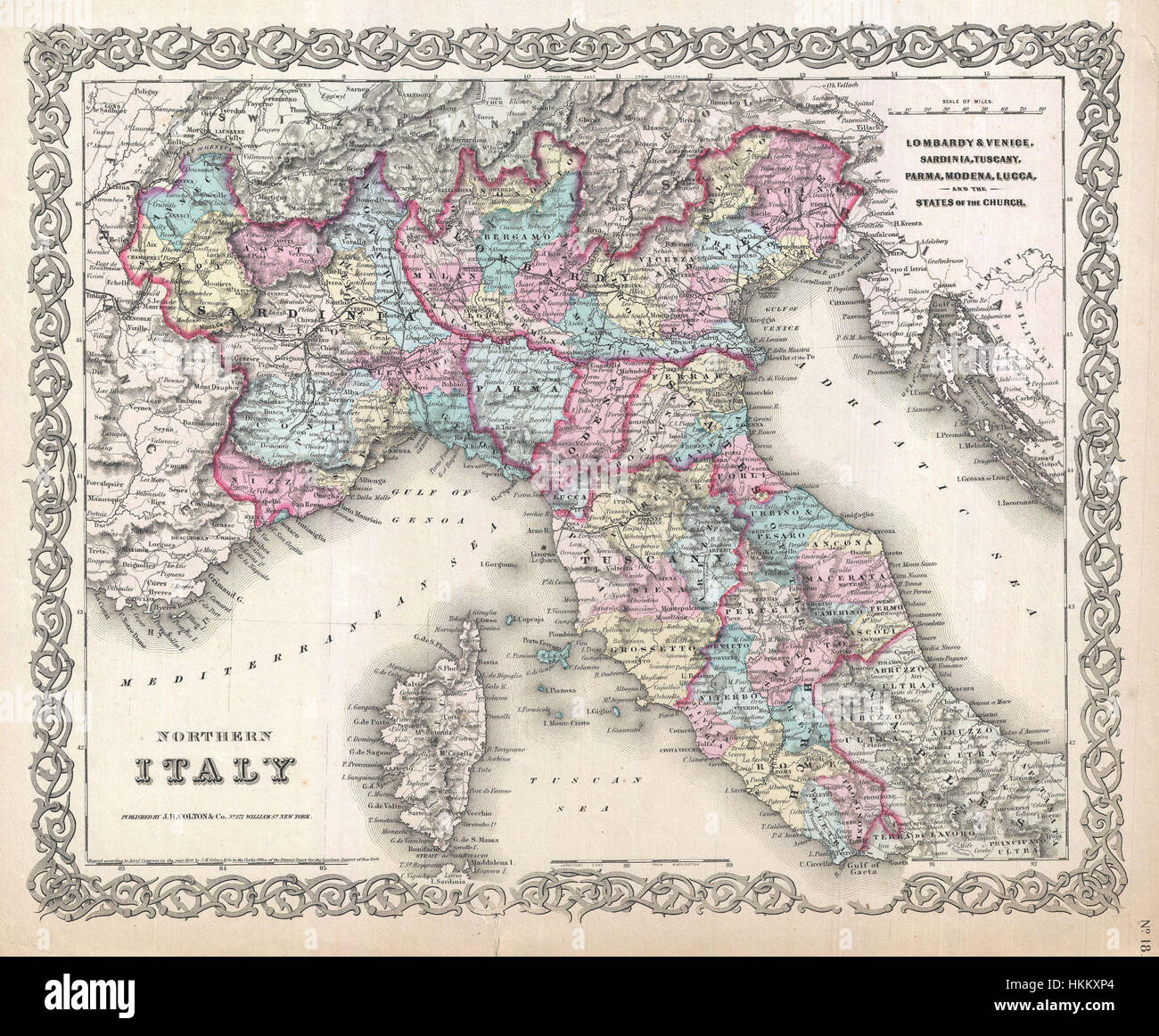Northern italy map hi-res stock photography and images - Alamy