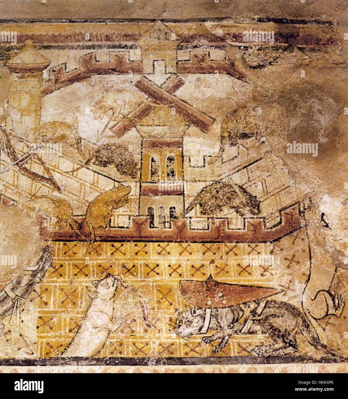 This 12th-century painting, created by unknown artists, depicts the ...