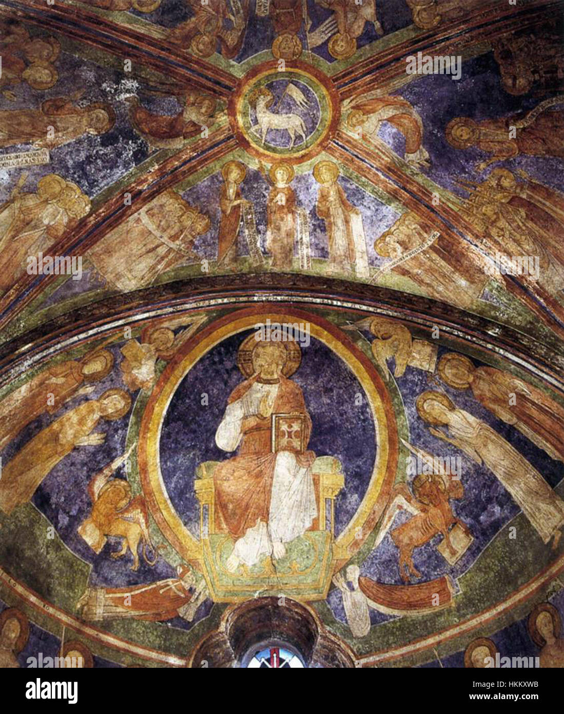 *Christ in Majesty*, a 12th-century painting by an unknown artist ...