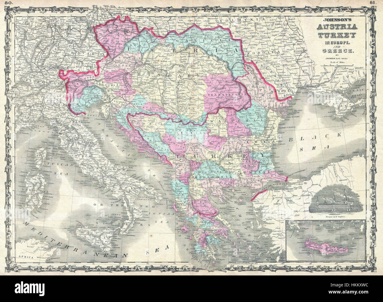 Old austria map hi-res stock photography and images - Alamy