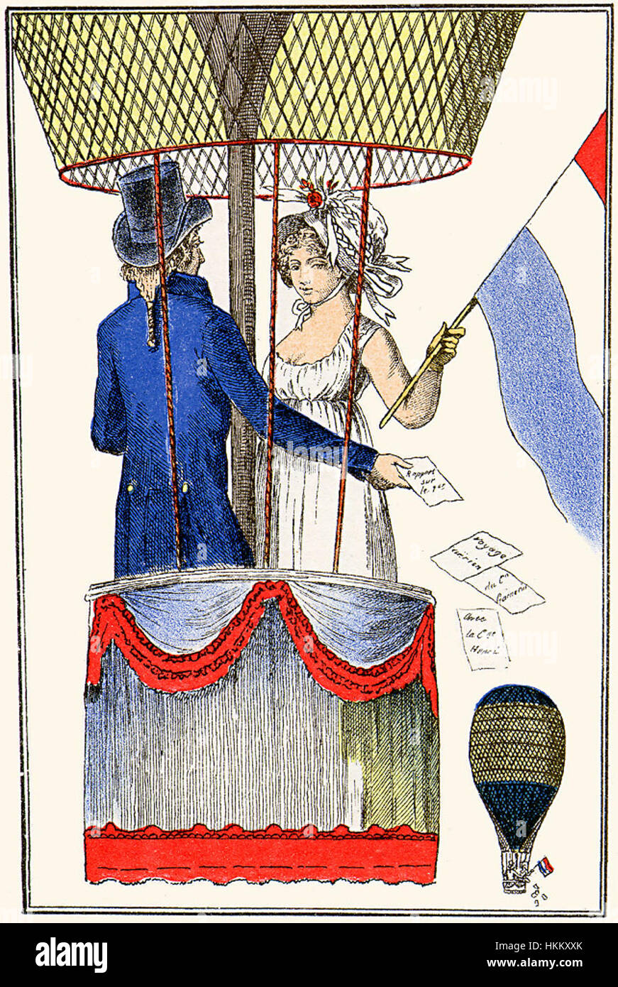 The 1798 painting 'Balloon' by Henri captures the early days of balloon ...