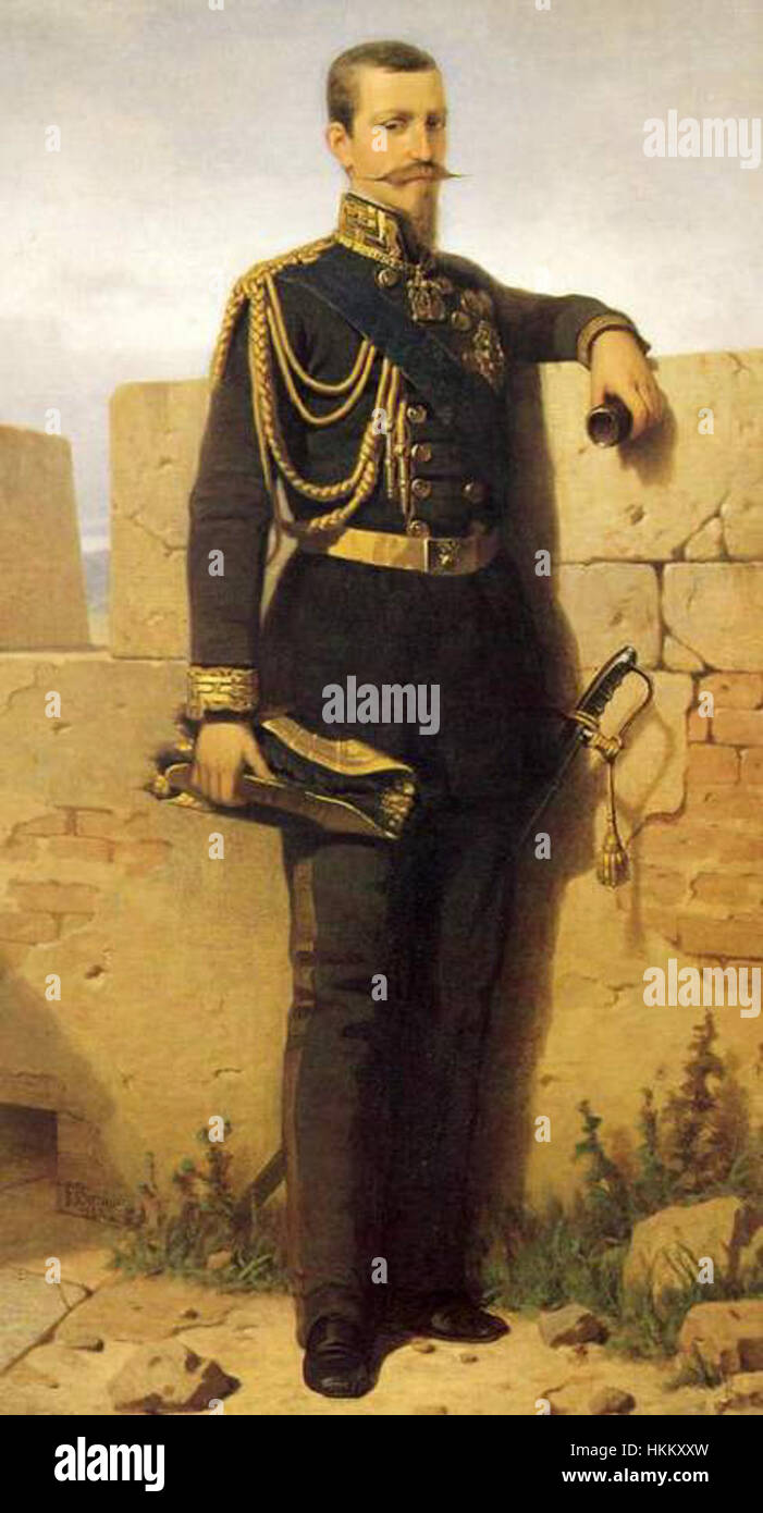 This painting of the 1st Duke of Genoa, an important figure in Italian ...