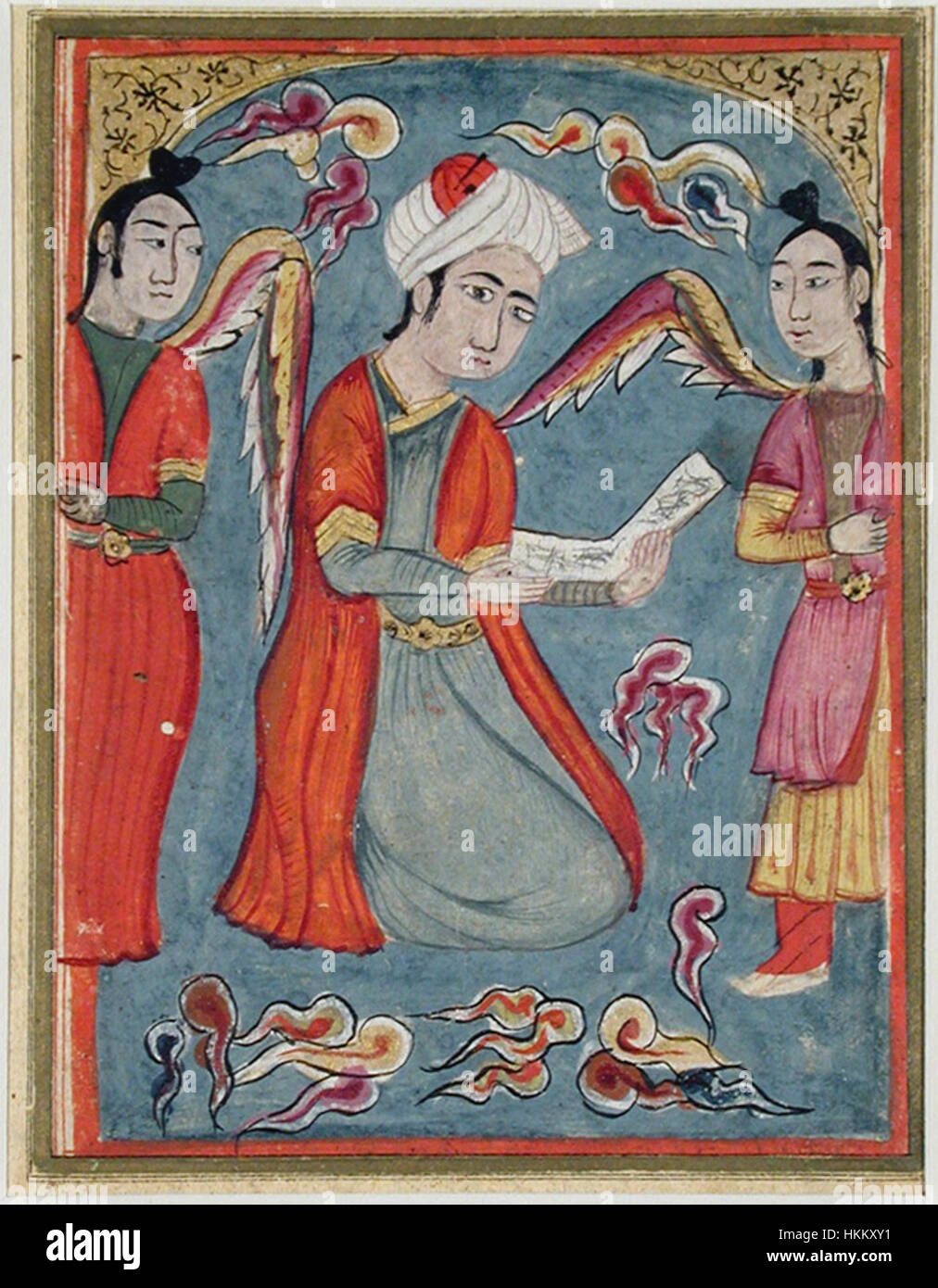 An artwork of a prophet holding an open book, symbolizing wisdom and ...
