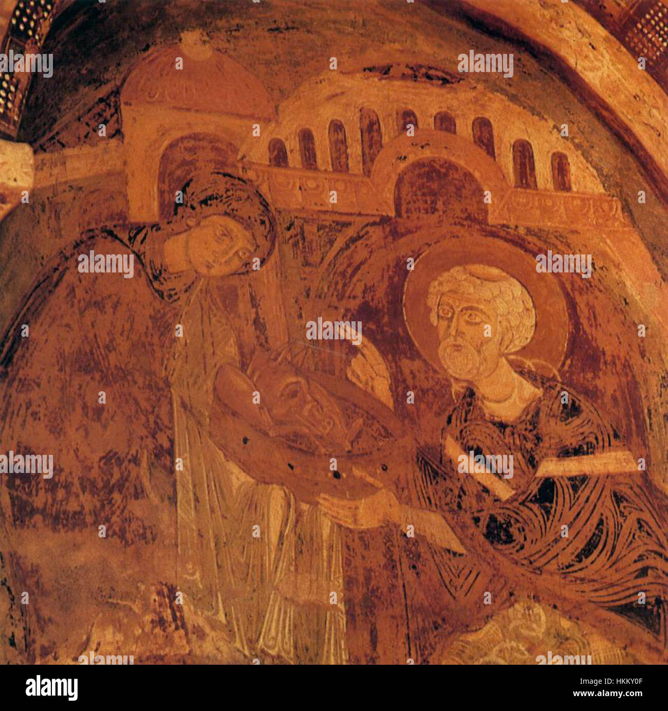 This 11th-century artwork, created by an unknown artist, depicts the ...