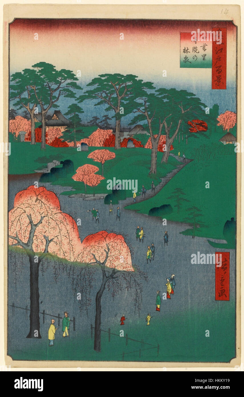 This artwork from the Edo period (Japan) features 100 views of a ...