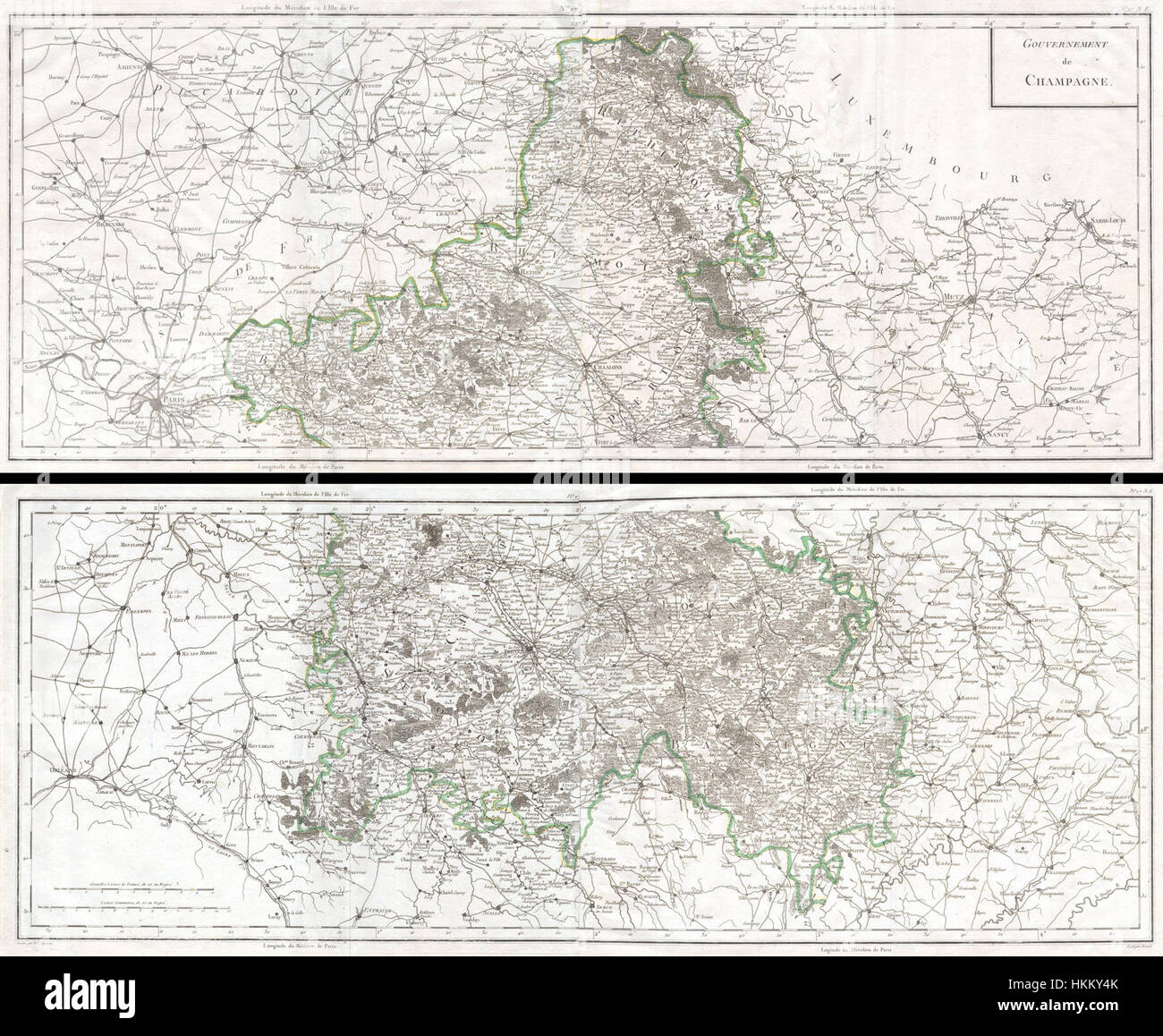 1797 Tardieu Map of Champagne, France - Geographicus - Champagne ...