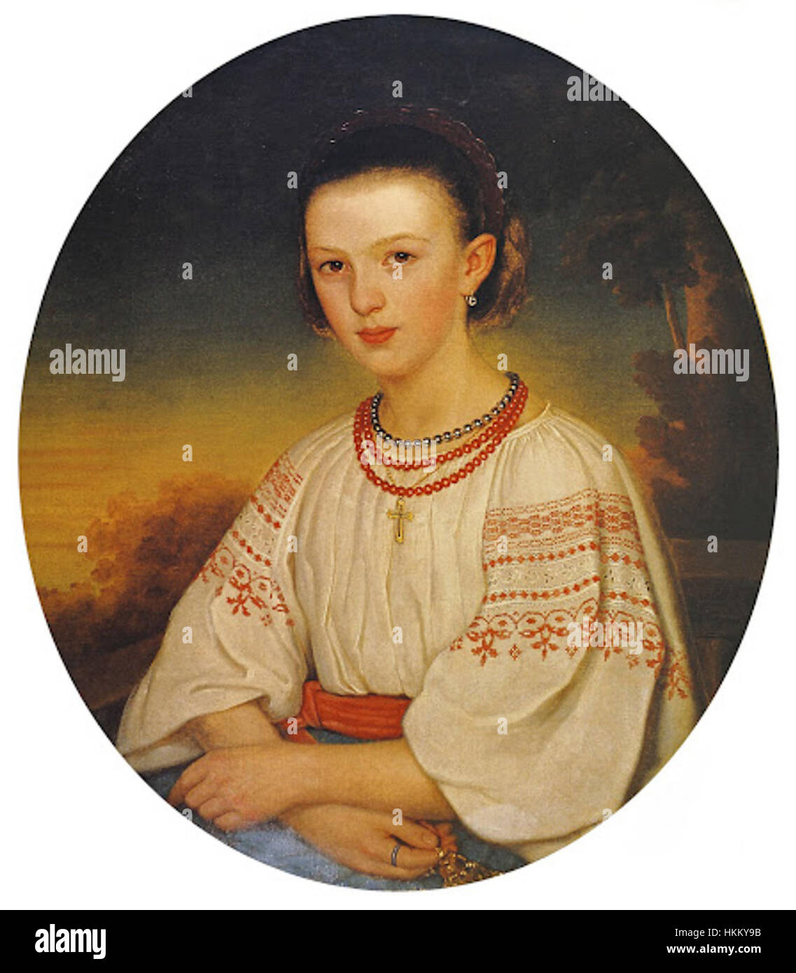 This 1860 portrait of Y. Daragan by Bryanskiy represents the dignified ...
