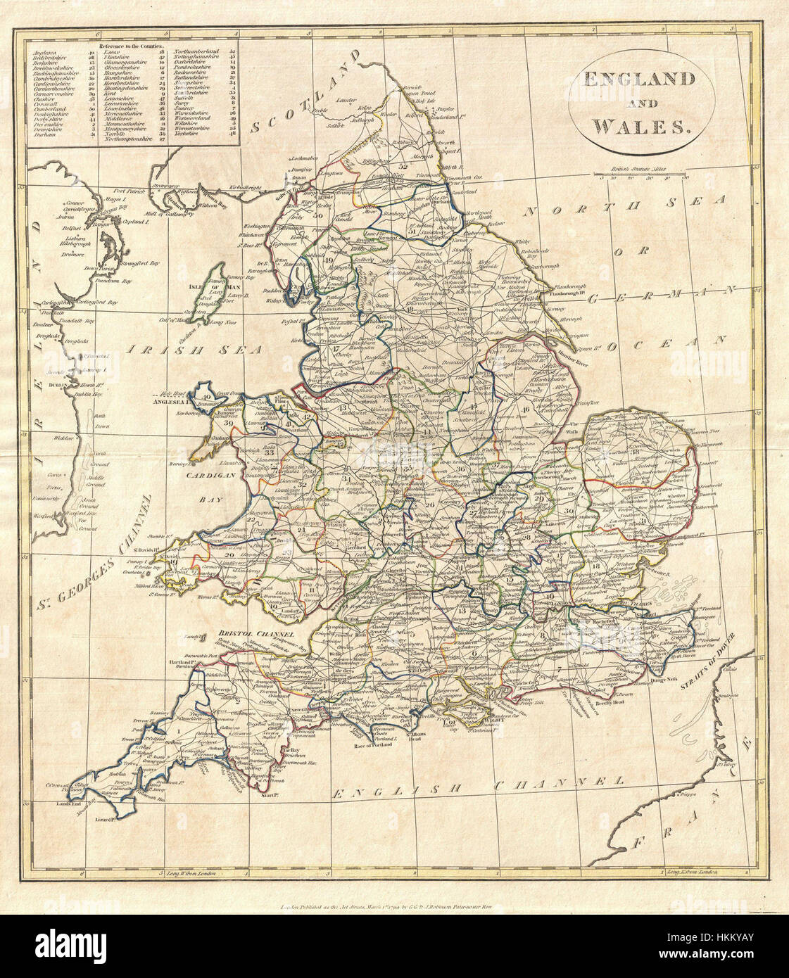 This 1799 map by Clement Cruttwell provides a detailed geographic ...
