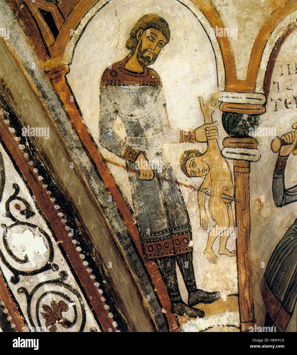 This 12th-century painting, attributed to an unknown artist, depicts ...