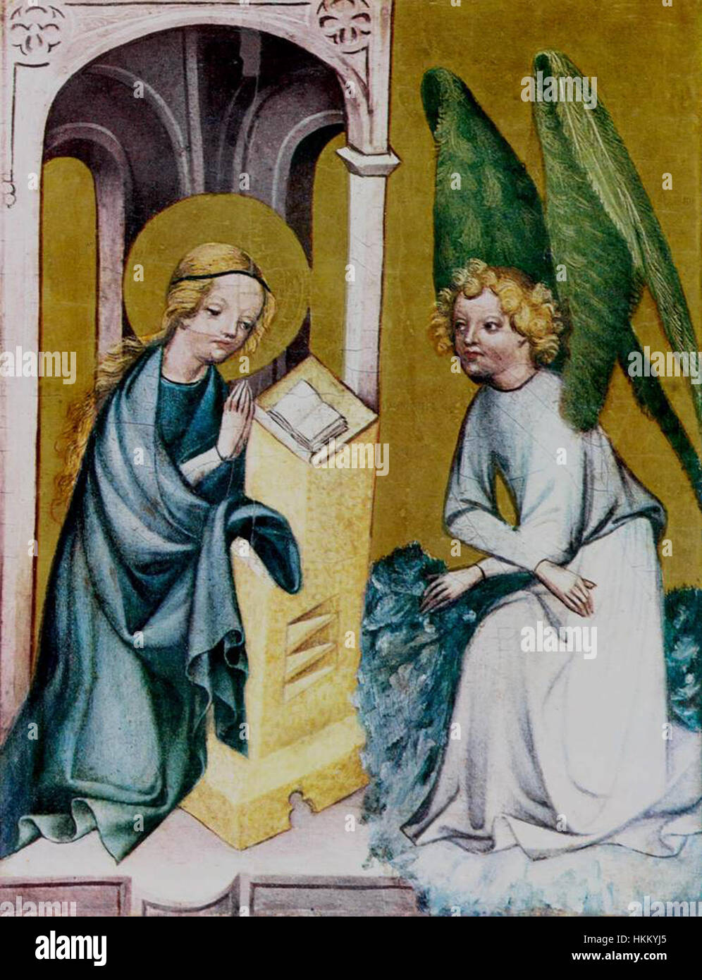 This 15th-century painting, 'The Annunciation,' remains an example of early Christian art. The ...